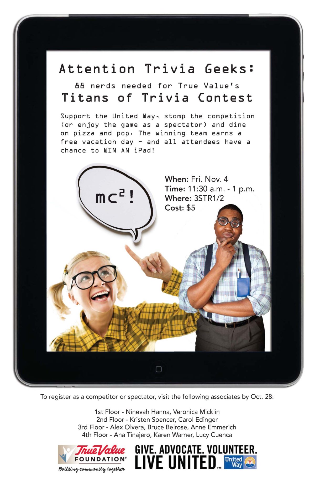 Trivia contest promo posters - Bridget Pfefferle
